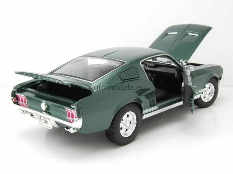 Ford Mustang GTA Fastback 1967 Green Maisto 1:18 - 31166Gr - Automodele.eu