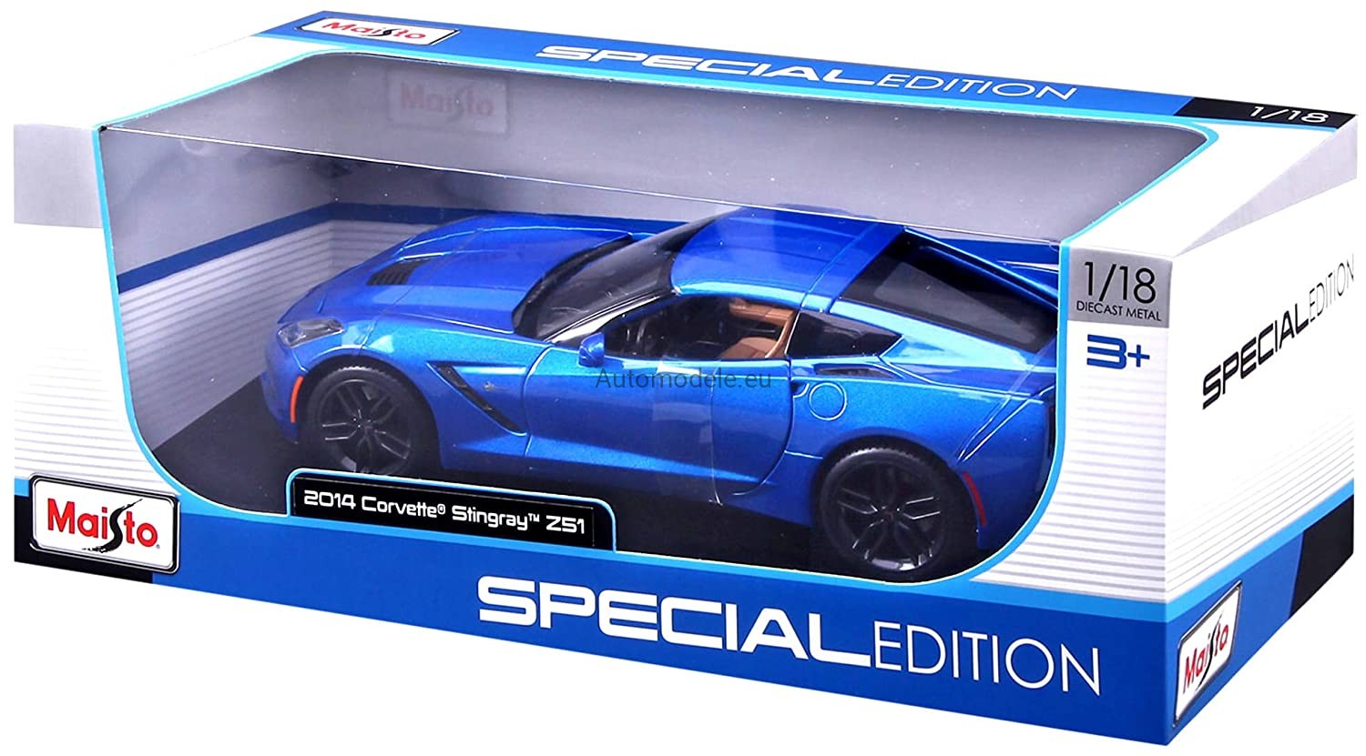 Chevrolet Corvette Stingray Z51 C7 2014 Blue Maisto 1:18 - 31677Bu ...