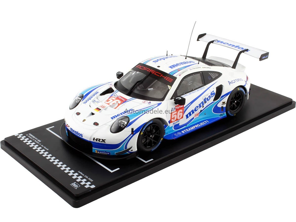Porsche 911 RSR Mentos #56 24h LeMans 2020 Team Project 1 Ixo 1:18 ...